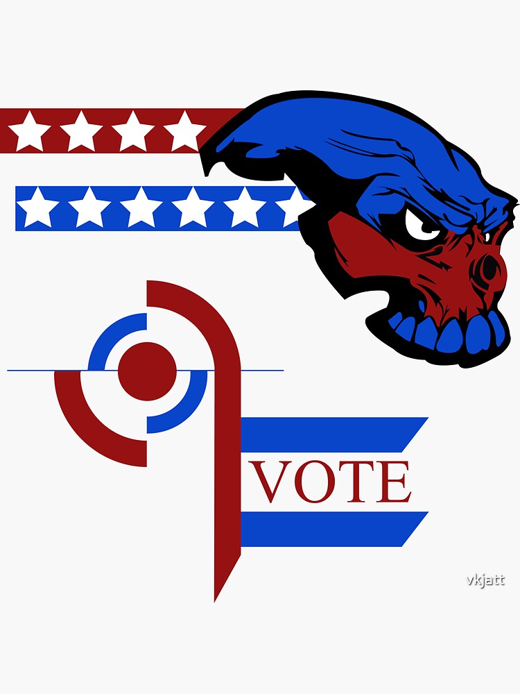 "skull Election" Sticker for Sale by vkjatt | Redbubble