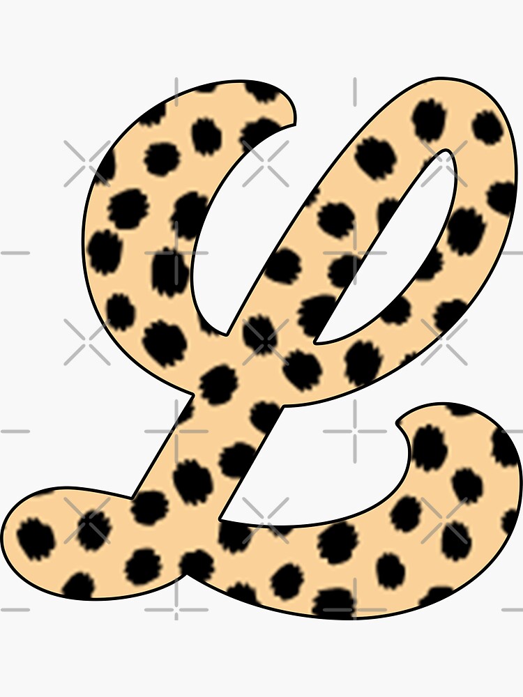 "Chita L Print alphabet Transparent Letter Sticker." Sticker for Sale ...