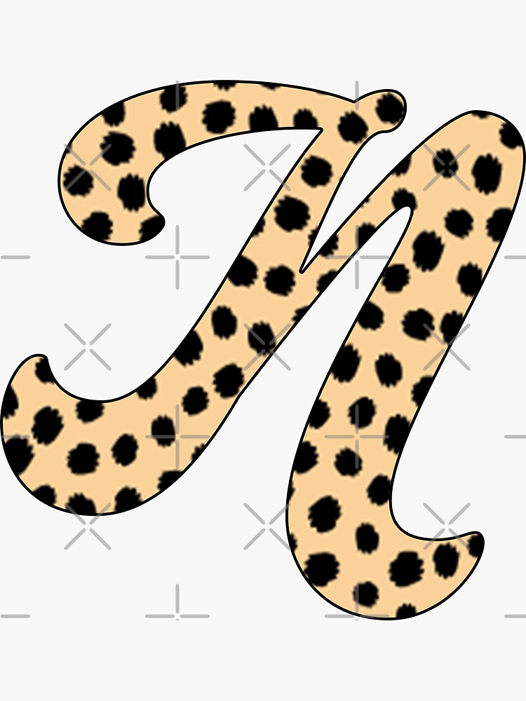 "Chita N Print alphabet Transparent Letter Sticker." Sticker for Sale ...