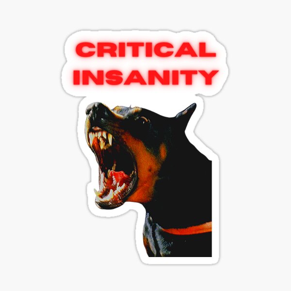 "Doberman Barking Scary Dog" Sticker for Sale by narcocynic | Redbubble