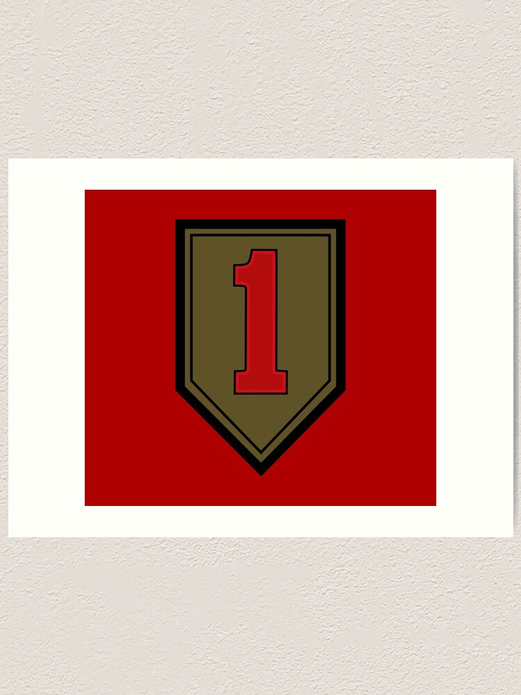 "Big Red One - 1st Infantry Division" Art Print by StrongVlad | Redbubble