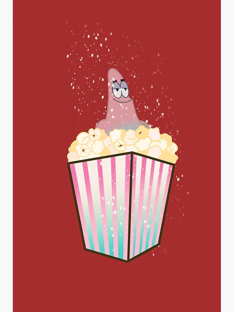 "Patrick eats pop corn" Poster for Sale by -Projectmoon- | Redbubble