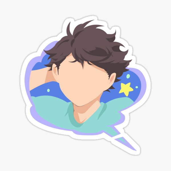 "Oikawa Tooru / Haikyuu " Sticker by tsukinobabie | Redbubble