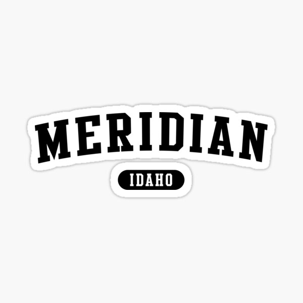 "Meridian, ID" Sticker for Sale by Sarchia | Redbubble