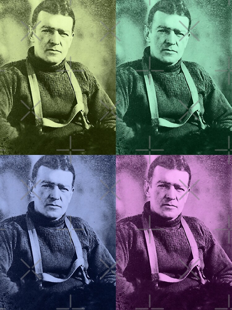 "Ernest Shackleton Pop Art" Photographic Print for Sale by Pelikancrazy ...