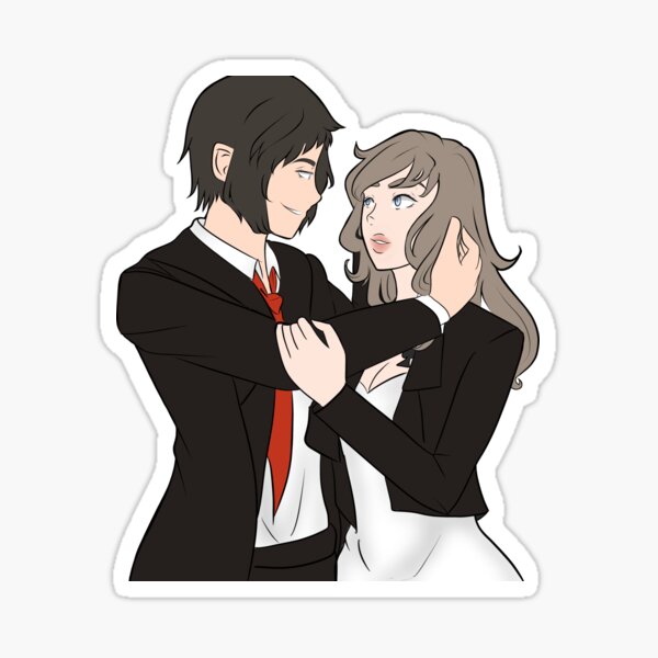 "Adachi Couple (Sticker)" Sticker for Sale by Tosotea | Redbubble