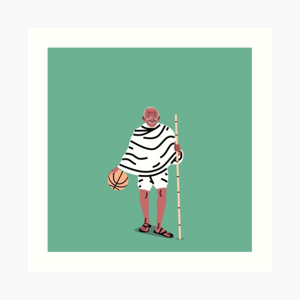 "Balling Gandhi" Art Print for Sale by EladShagrir | Redbubble