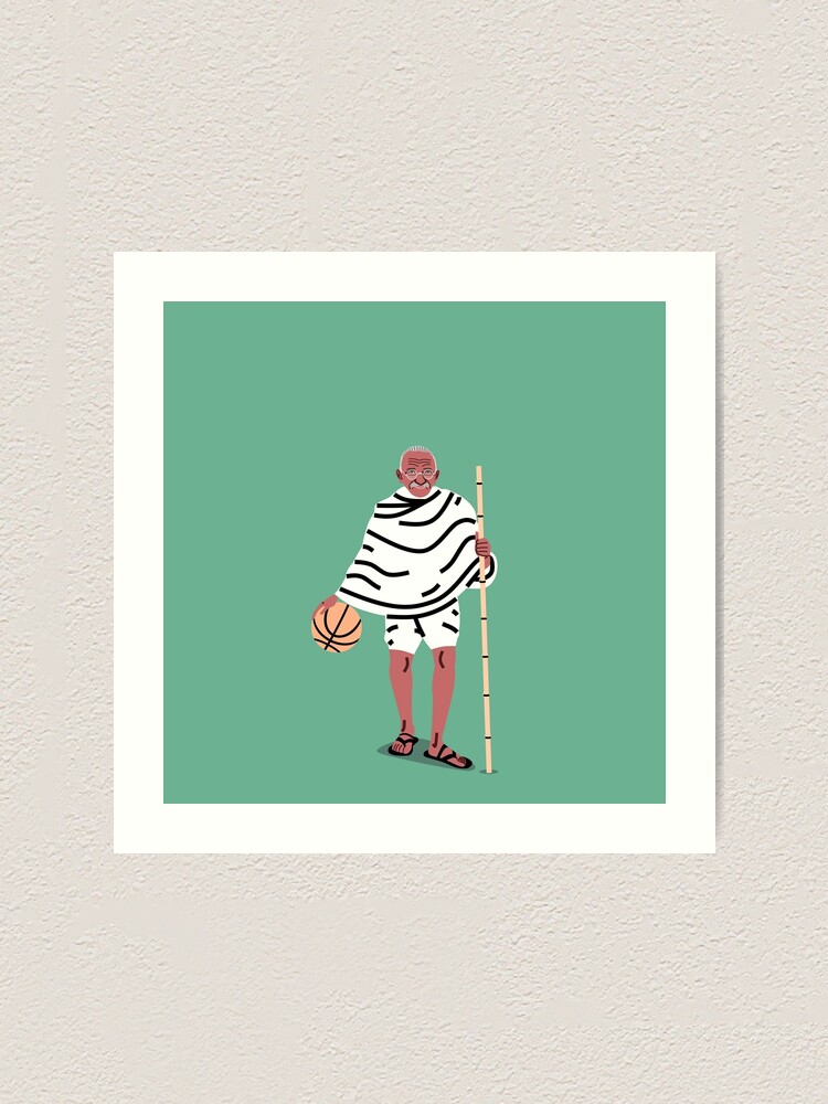 "Balling Gandhi" Art Print for Sale by EladShagrir | Redbubble
