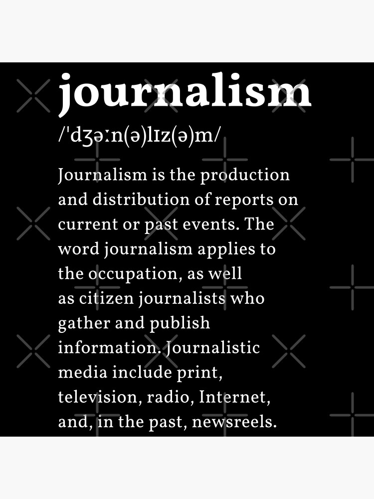 "Journalism" Poster for Sale by thejournalist | Redbubble