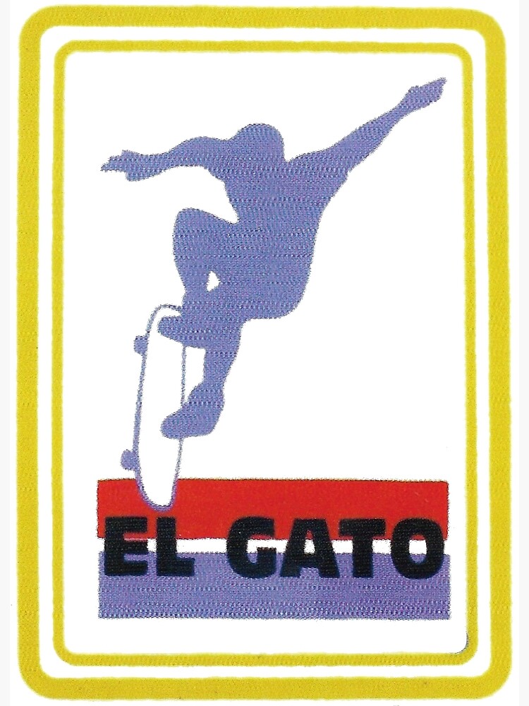 "El gato, h-street t shirt design. " Poster for Sale by RetroSkateTs ...