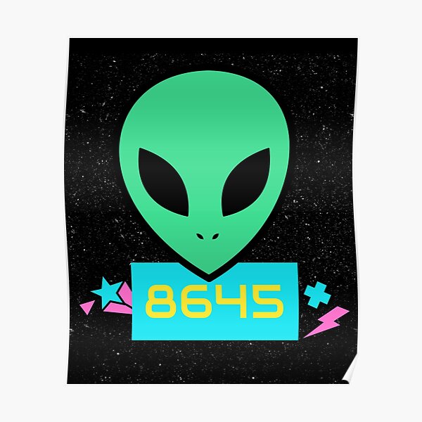 "Vintage 90s Alien Head | 8645 | Election" Poster for Sale by MAS-S ...