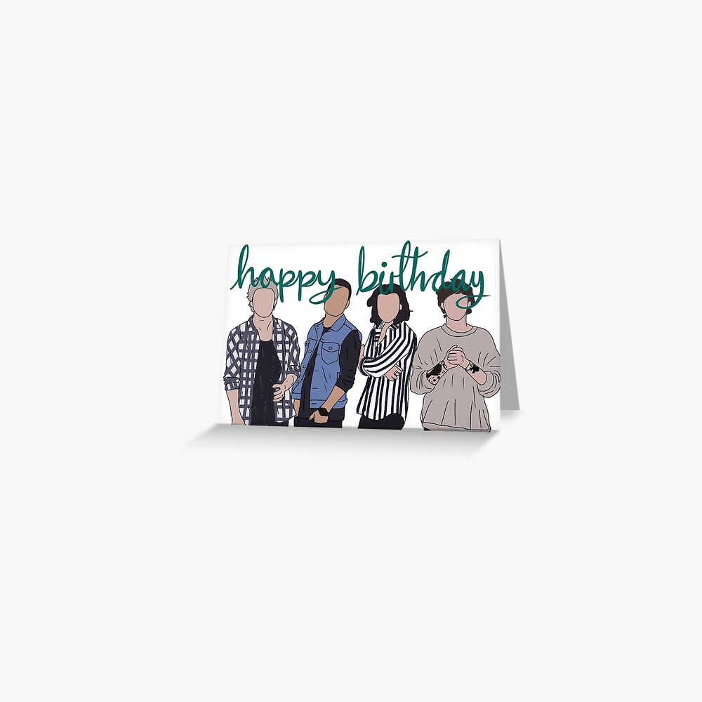 "One direction birthday card" Greeting Card for Sale by Tpwkordie ...
