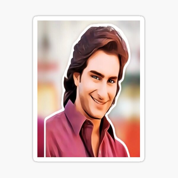 "Saif Ali Khan" Sticker for Sale by Danlatif | Redbubble