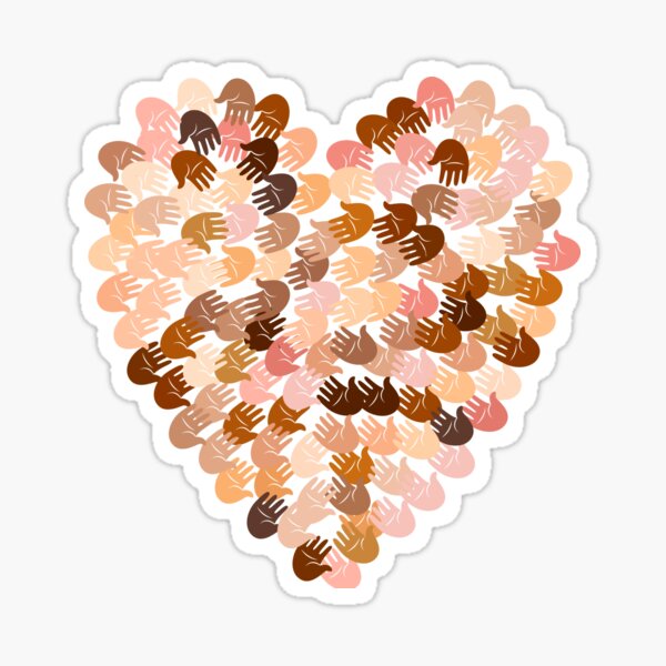 "Equality Hands Artwork" Sticker by FashionN5 | Redbubble
