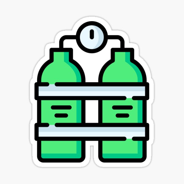 Oxygen Tank Stickers | Redbubble