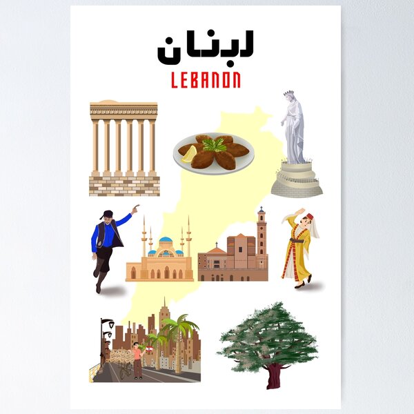 "Lebanon Travel Poster" Poster for Sale by theLevanTongue | Redbubble