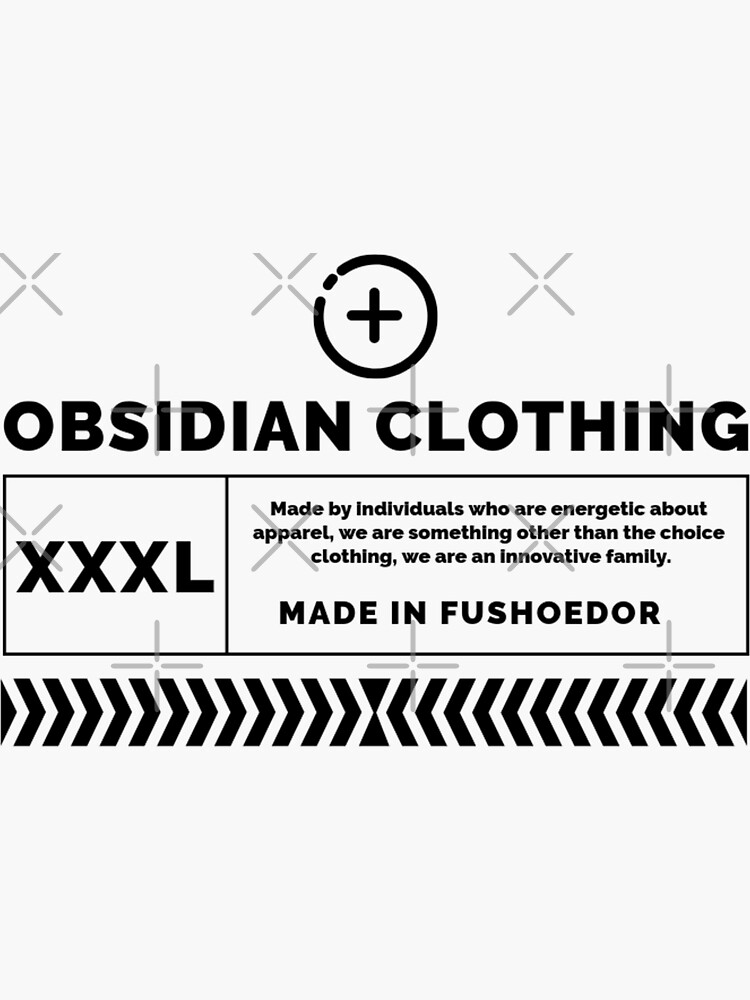 "Clothing logo" Sticker by Aleksys | Redbubble