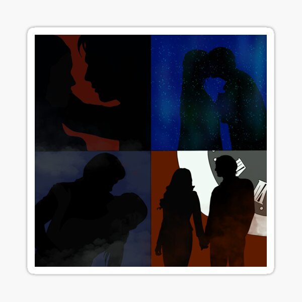 "Delena Dark" Sticker for Sale by liajlart | Redbubble