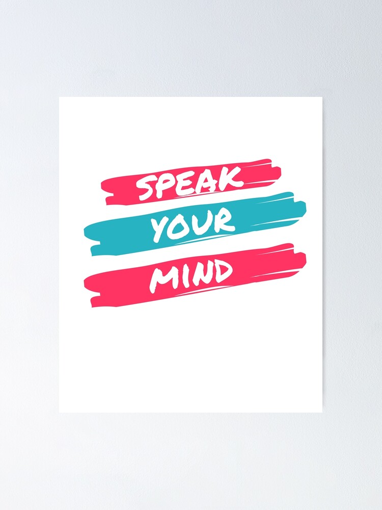 "Speak Your Mind - RBG" Poster for Sale by cormackf | Redbubble