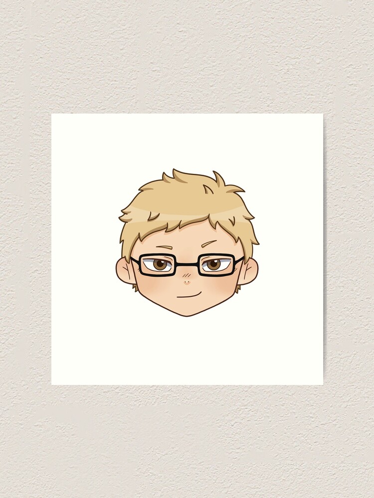 "tsukishima kei chibi (haikyuu!!)" Art Print by tomatosoop | Redbubble