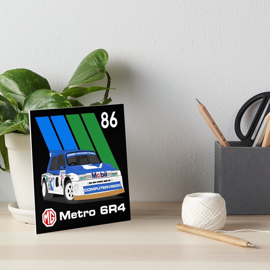 "MG metro 6r4 RAC 86 black version" Art Board Print by purpletwinturbo ...