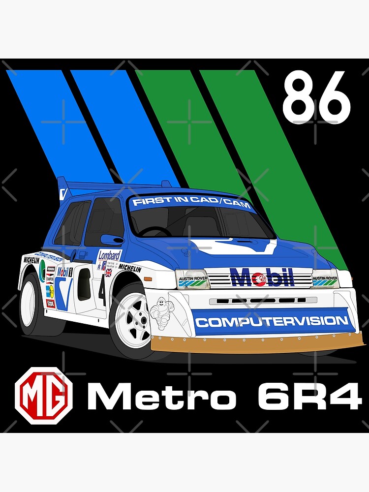 "MG metro 6r4 RAC 86 black version" Art Print for Sale by ...
