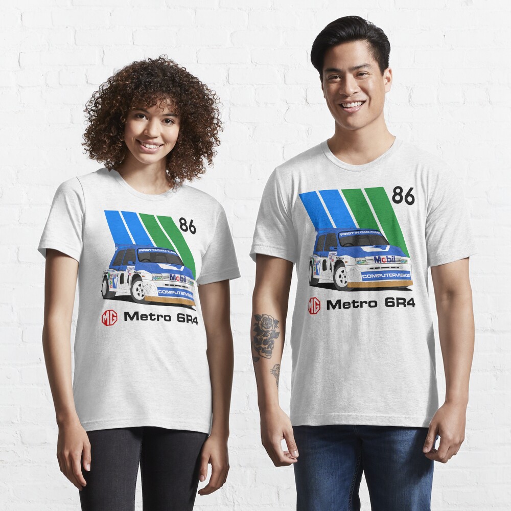 "MG metro 6r4 RAC rally 86" T-shirt for Sale by purpletwinturbo ...