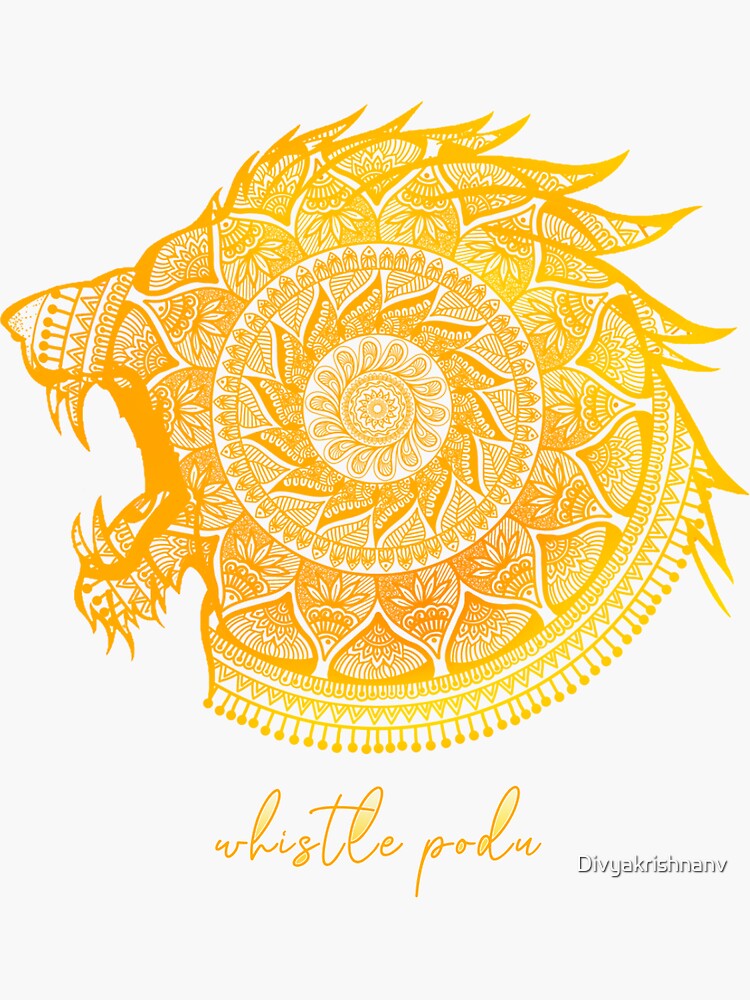 "Csk" Sticker for Sale by Divyakrishnanv | Redbubble