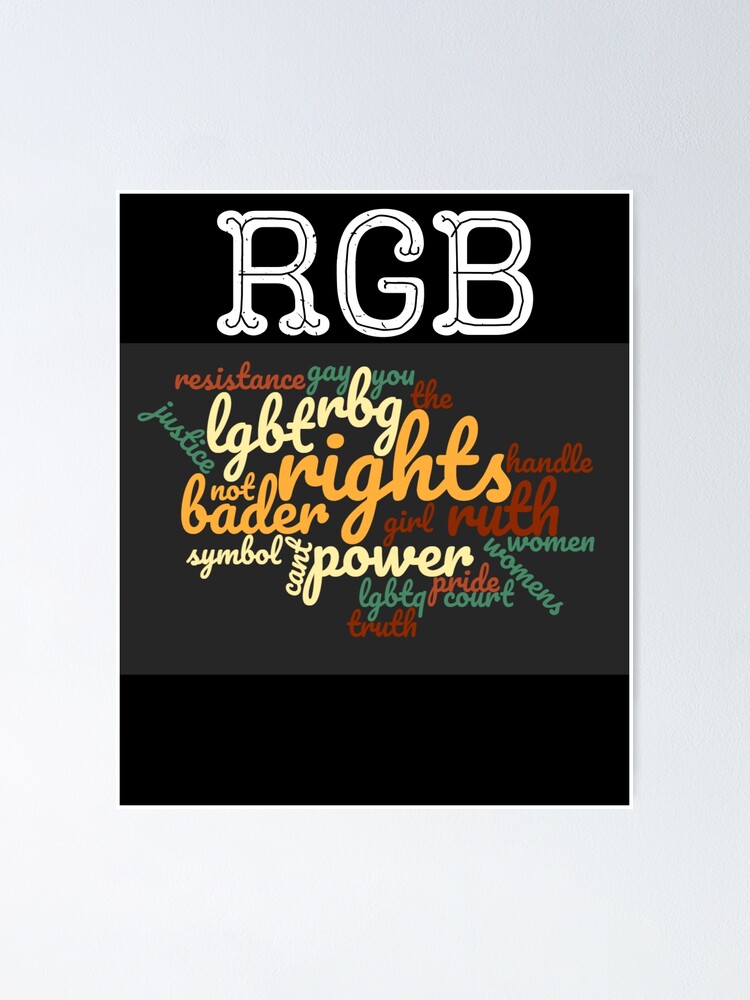 "RGB word art" Poster for Sale by fra02 | Redbubble