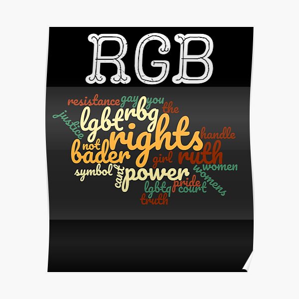 "RGB word art" Poster for Sale by fra02 | Redbubble