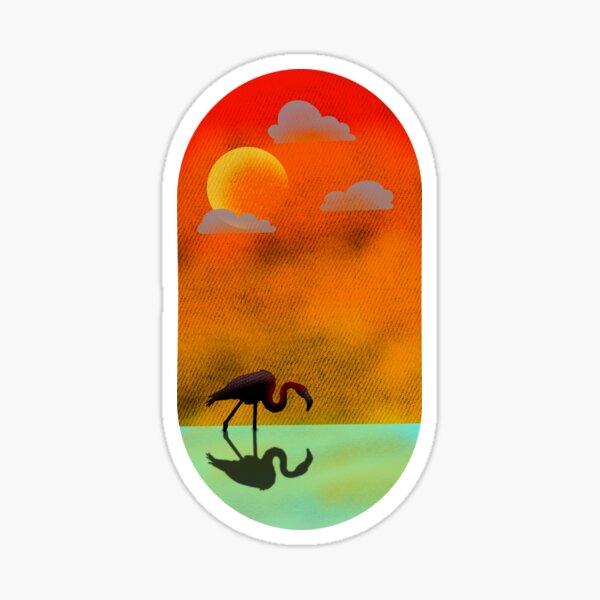 "Reflective Evening" Sticker for Sale by Nightblaze16 | Redbubble