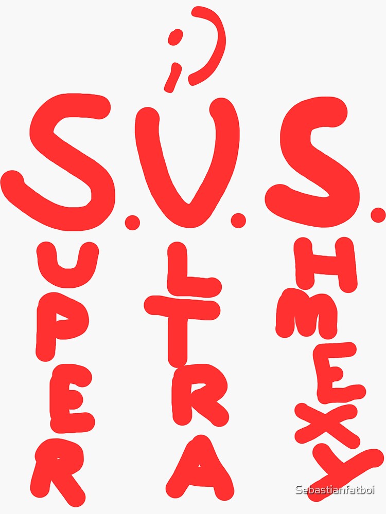 "SUS" Sticker for Sale by Sebastianfatboi | Redbubble
