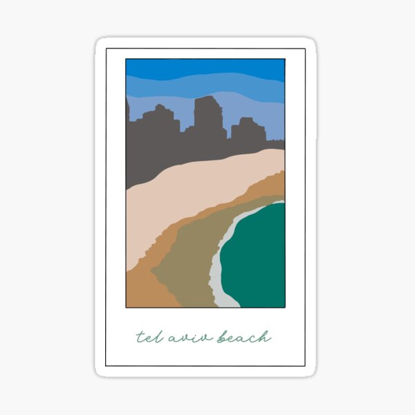 "tel aviv polaroid " Sticker by sivanamir | Redbubble