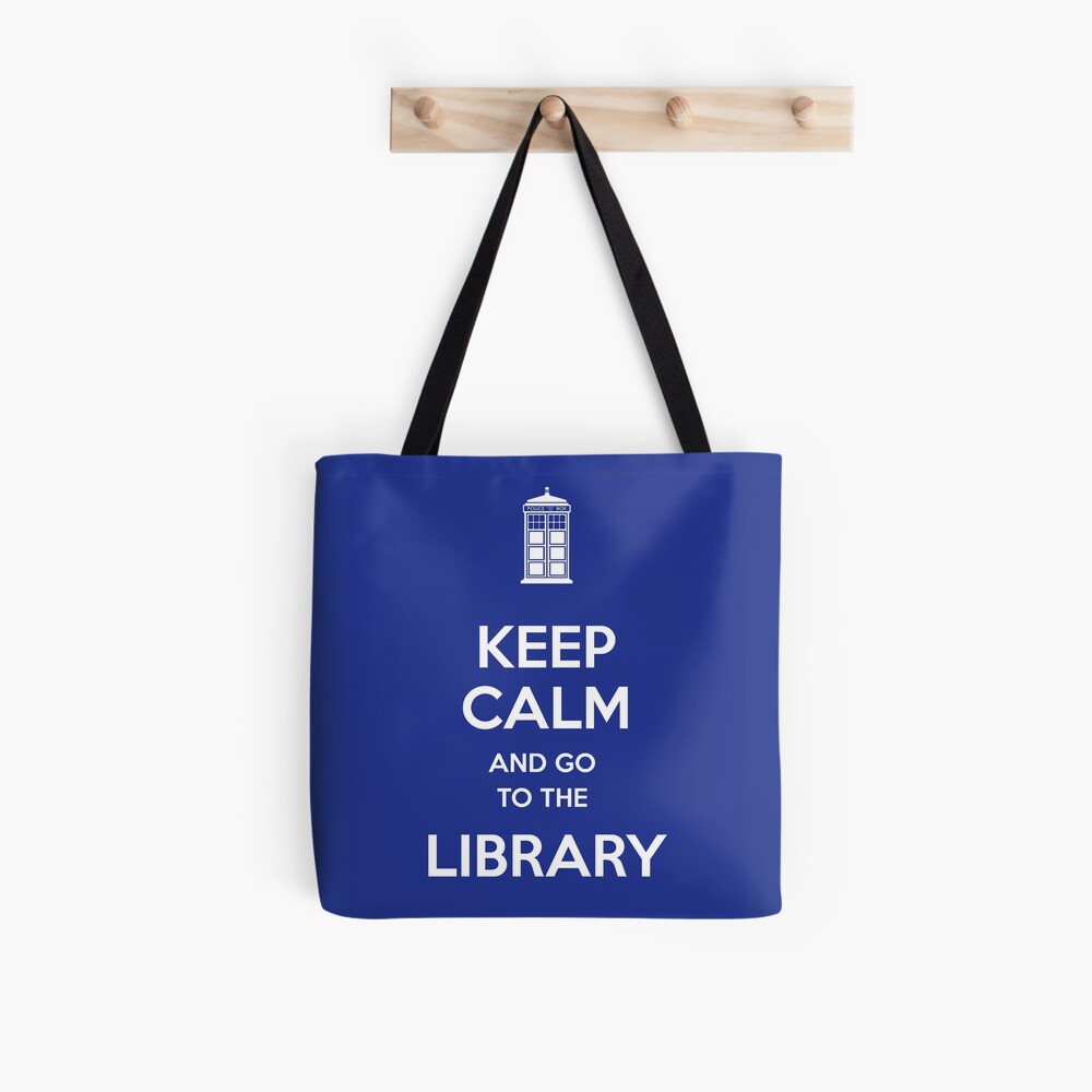 "Keep calm and go to the library!" Tote Bag for Sale by jausel | Redbubble