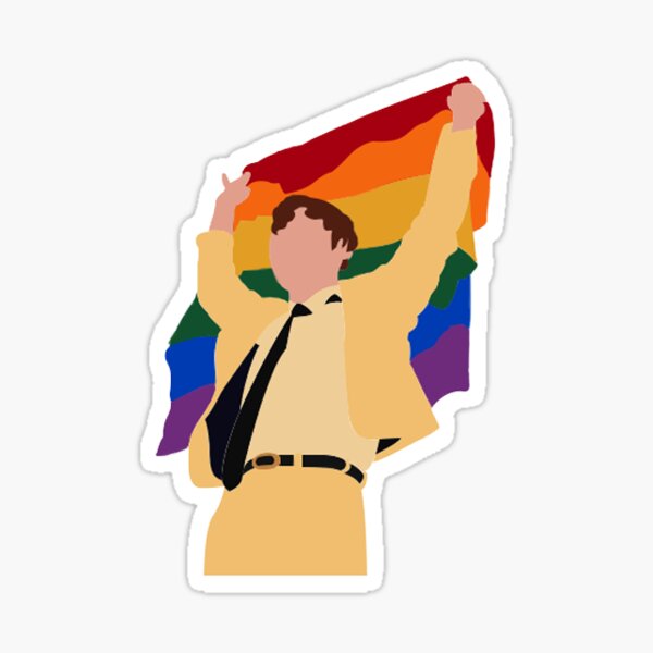 "Harry Styles with pride flag" Sticker by caro-art | Redbubble