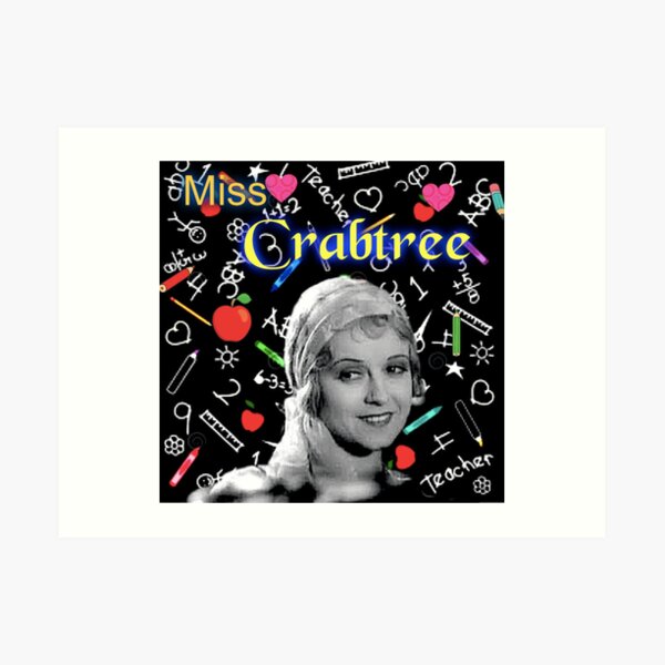 "miss crabtree little rascals our gang " Art Print by promoboy | Redbubble