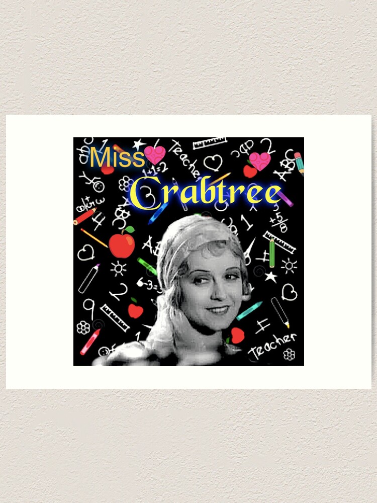 "miss crabtree little rascals our gang " Art Print by promoboy | Redbubble