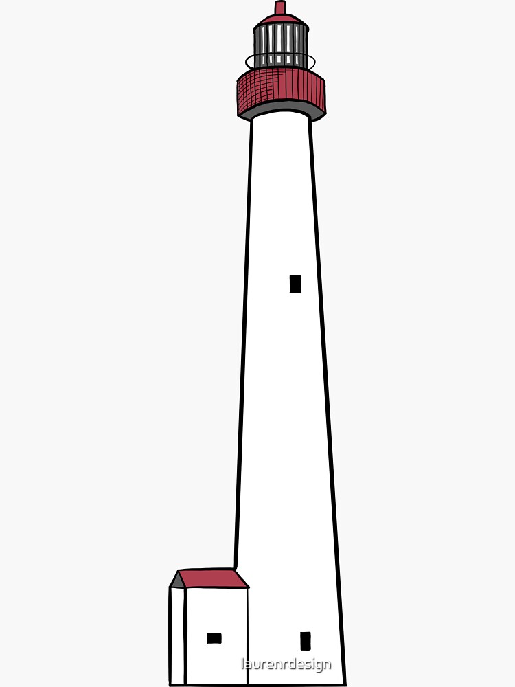"Cape May Lighthouse" Sticker for Sale by laurenrdesign | Redbubble