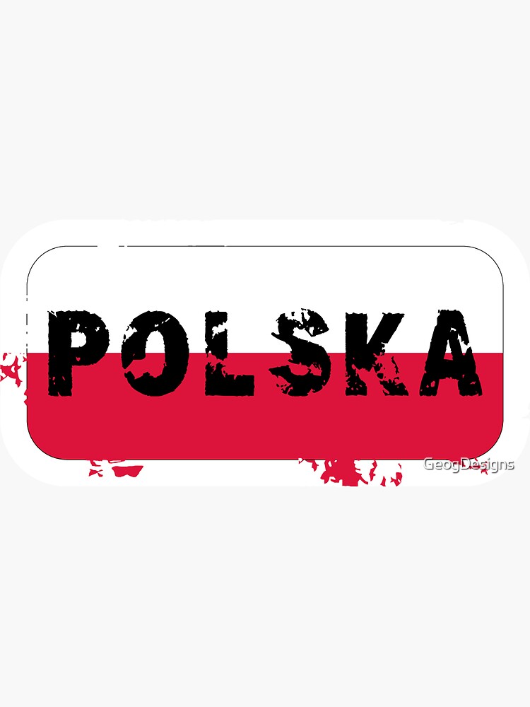 "Poland polish label" Sticker for Sale by GeogDesigns | Redbubble