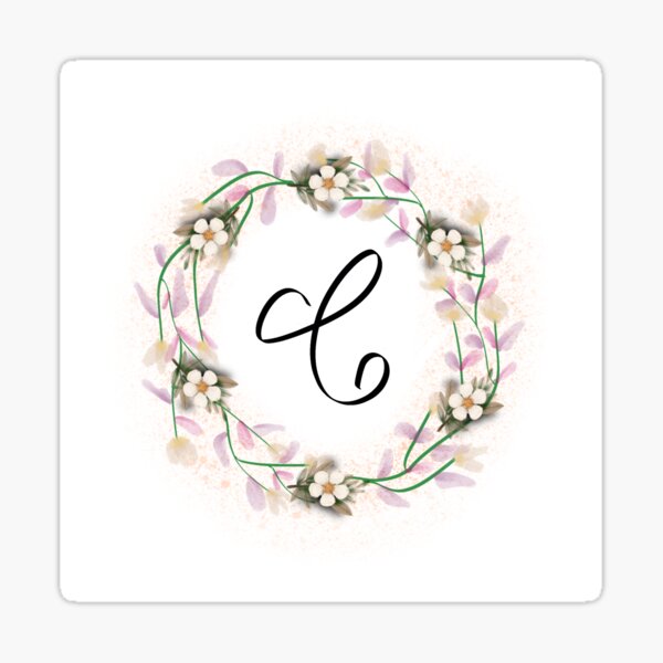 " Monogram C" Sticker for Sale by CreativosMae | Redbubble