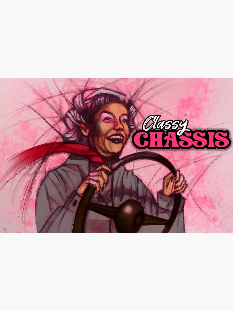 "Classy Chassis" Sticker for Sale by MercuryNeon | Redbubble