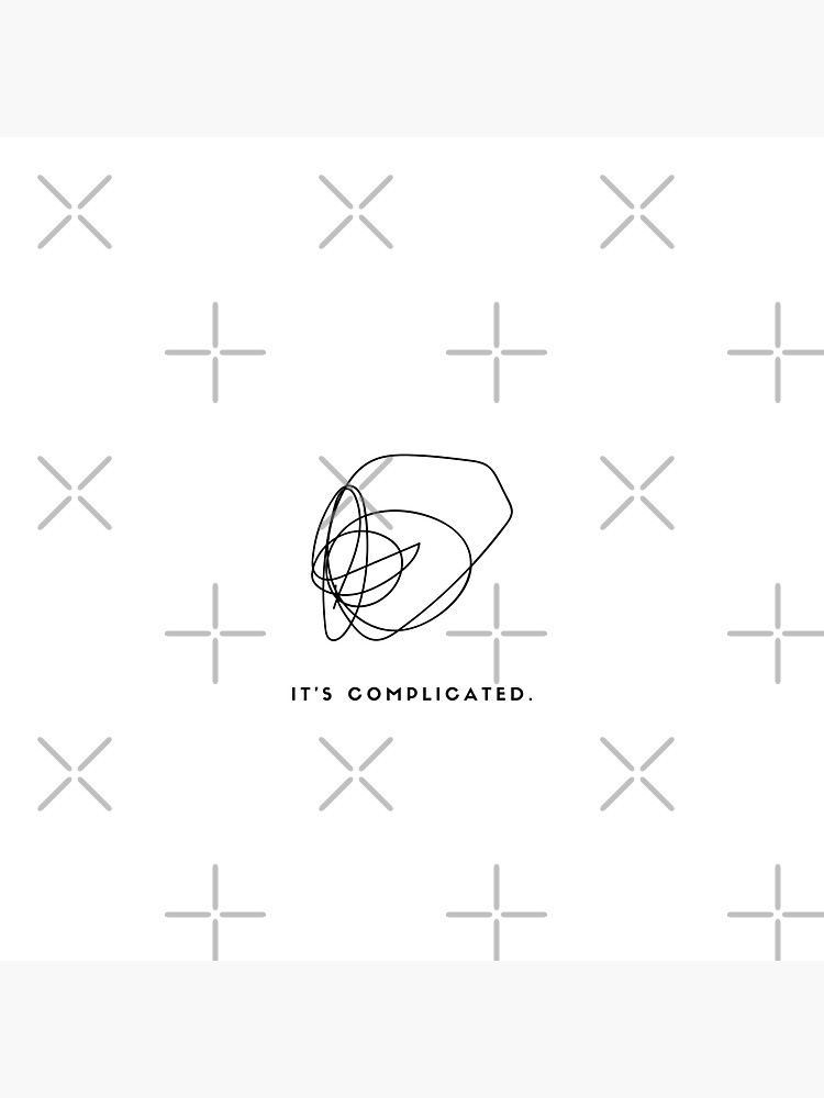 " Simple: It's complicated" Sticker by MilkyBeigeSand | Redbubble