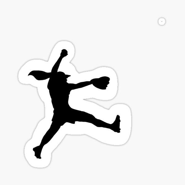 "Softball Pitcher" Sticker by JaniesStickers | Redbubble