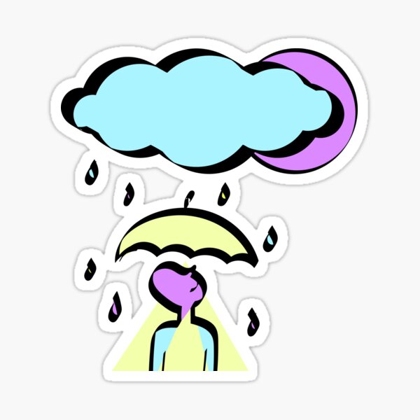 "Rainy Day" Sticker by Gabby-Freitas | Redbubble
