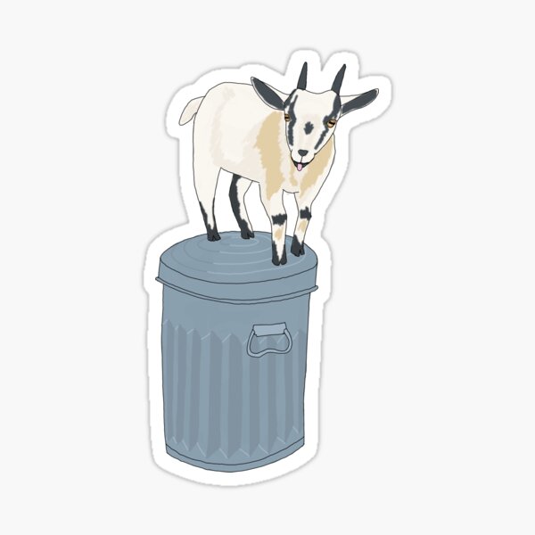 "Trash Goat" Sticker for Sale by kaberman | Redbubble