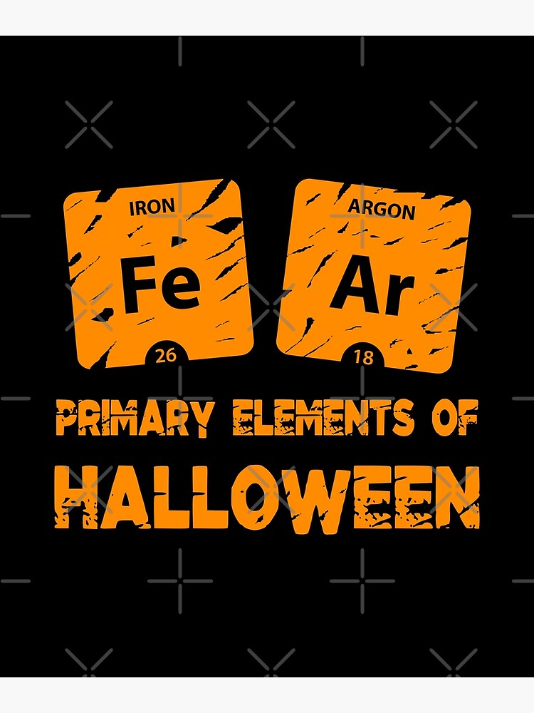 Póster «Elementos de la tabla periódica de HALLOWEEN FEAR ELEMENTS ...