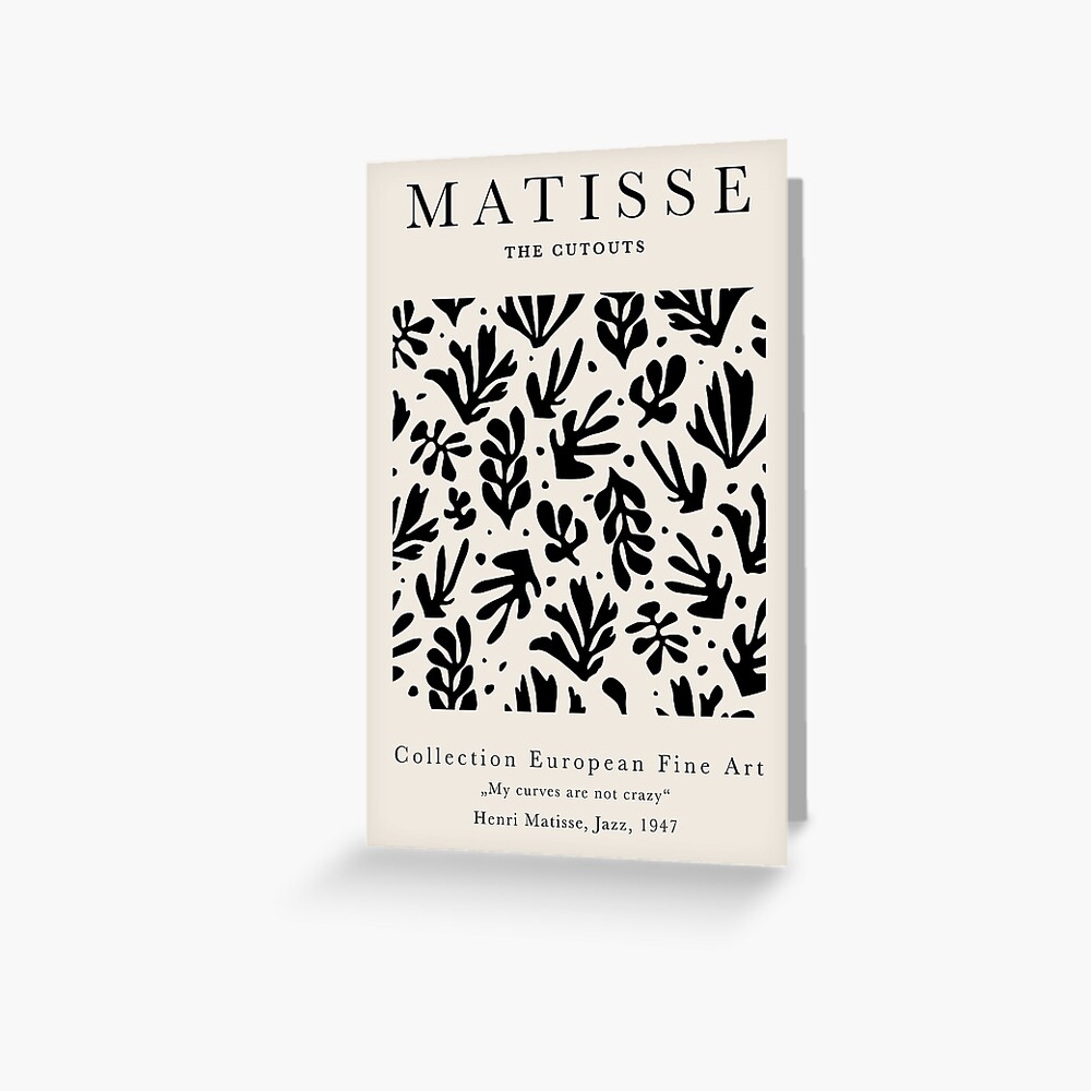 "Henri Matisse Flowers, Papiers Découpés Art Black Color, Matisse ...