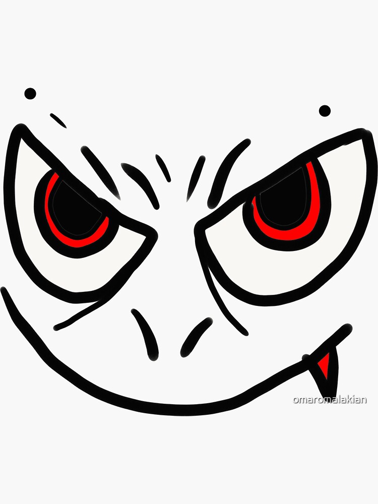 "THE MAD SYMBOL OF EVIL" Sticker for Sale by omaromalakian | Redbubble