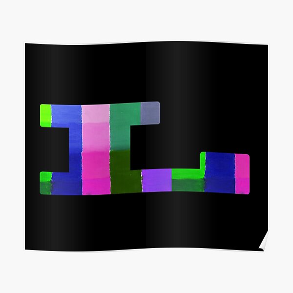 "Psychedelic - Gamer - Letter "L"" Poster by fjavier63 | Redbubble