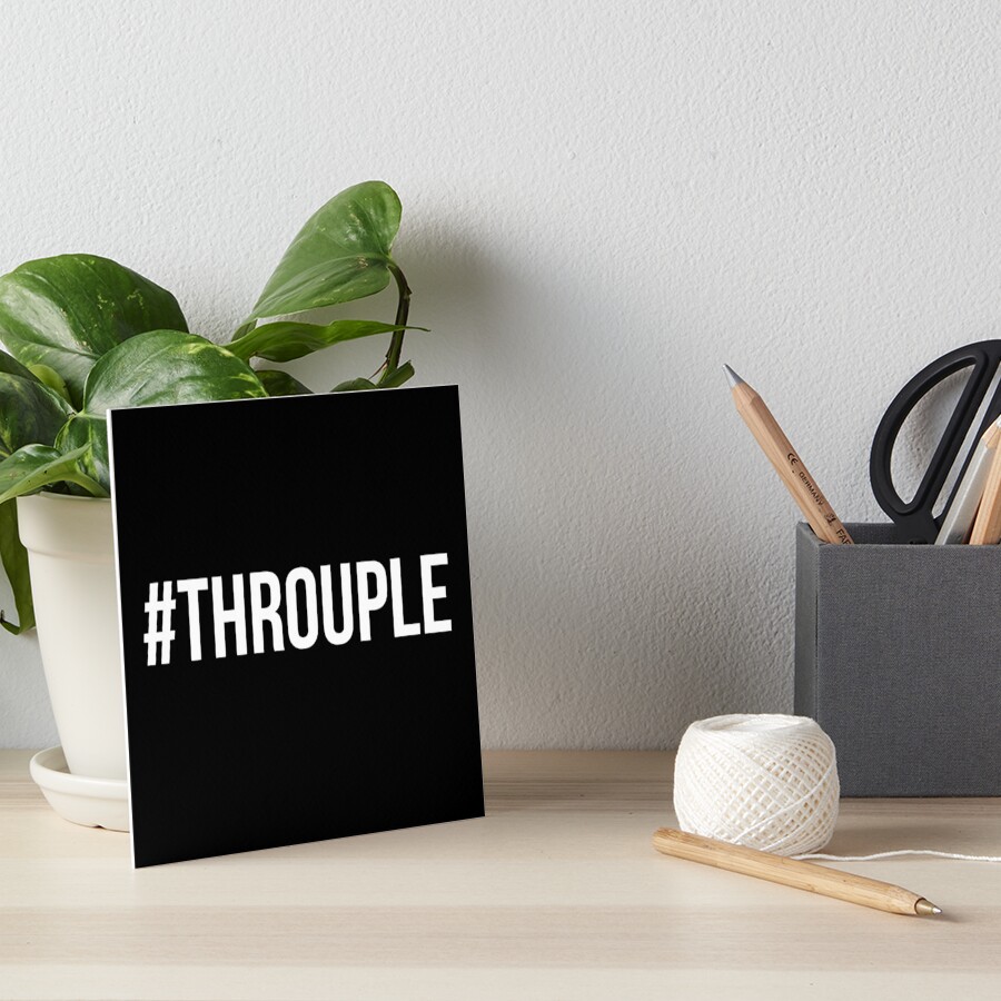 "Hashtag Throuple ( #Throuple) | Triad | Polyamory" Art Board Print for ...